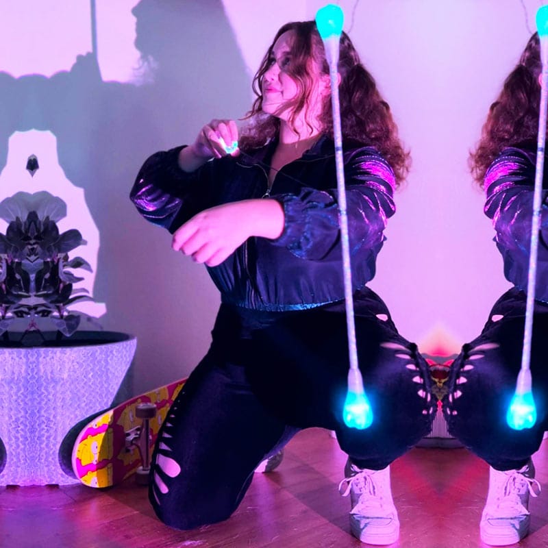 LED Levitation Spinning Light Flow Wand | UltraPoi