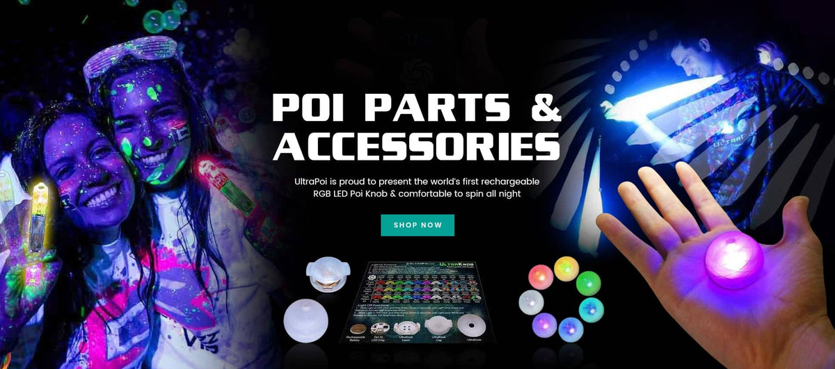 Buy LED Poi Balls, Glow Poi, Flow Poi & Light Up Poi | UltraPoi