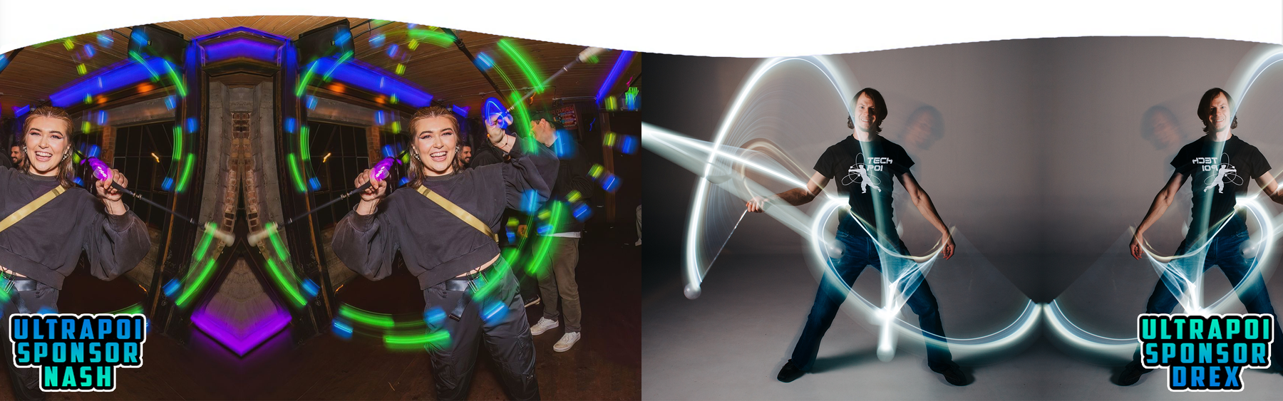Buy LED Poi Balls, Glow Poi, Flow Poi & Light Up Poi | UltraPoi