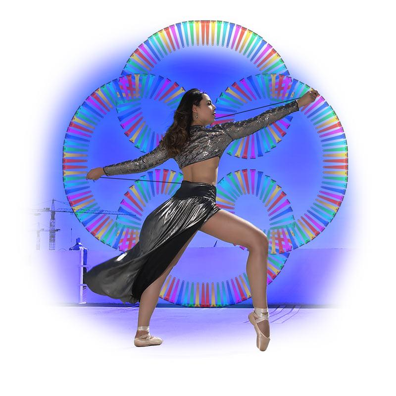 Rechargeable Pair of Digi Flashing Glow Sticks | UltraPoi