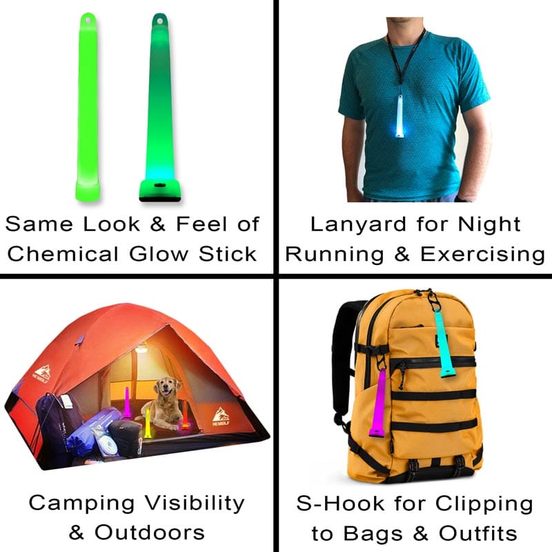 Long Lasting Rechargeable LED Glow Stick - Individual | UltraPoi