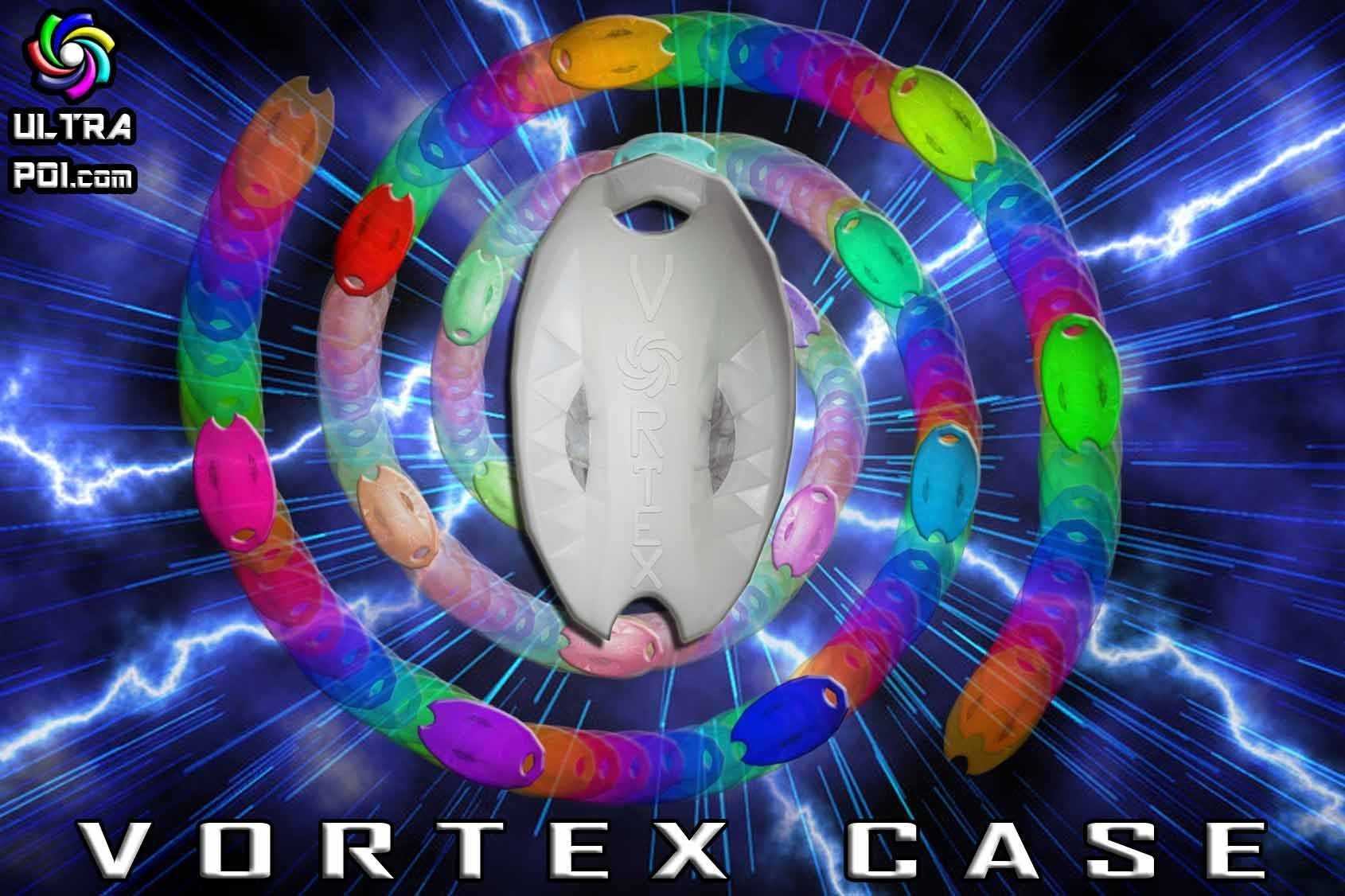 Vortex Poi Sock Handle | Reflective Fabric Poi Pattern