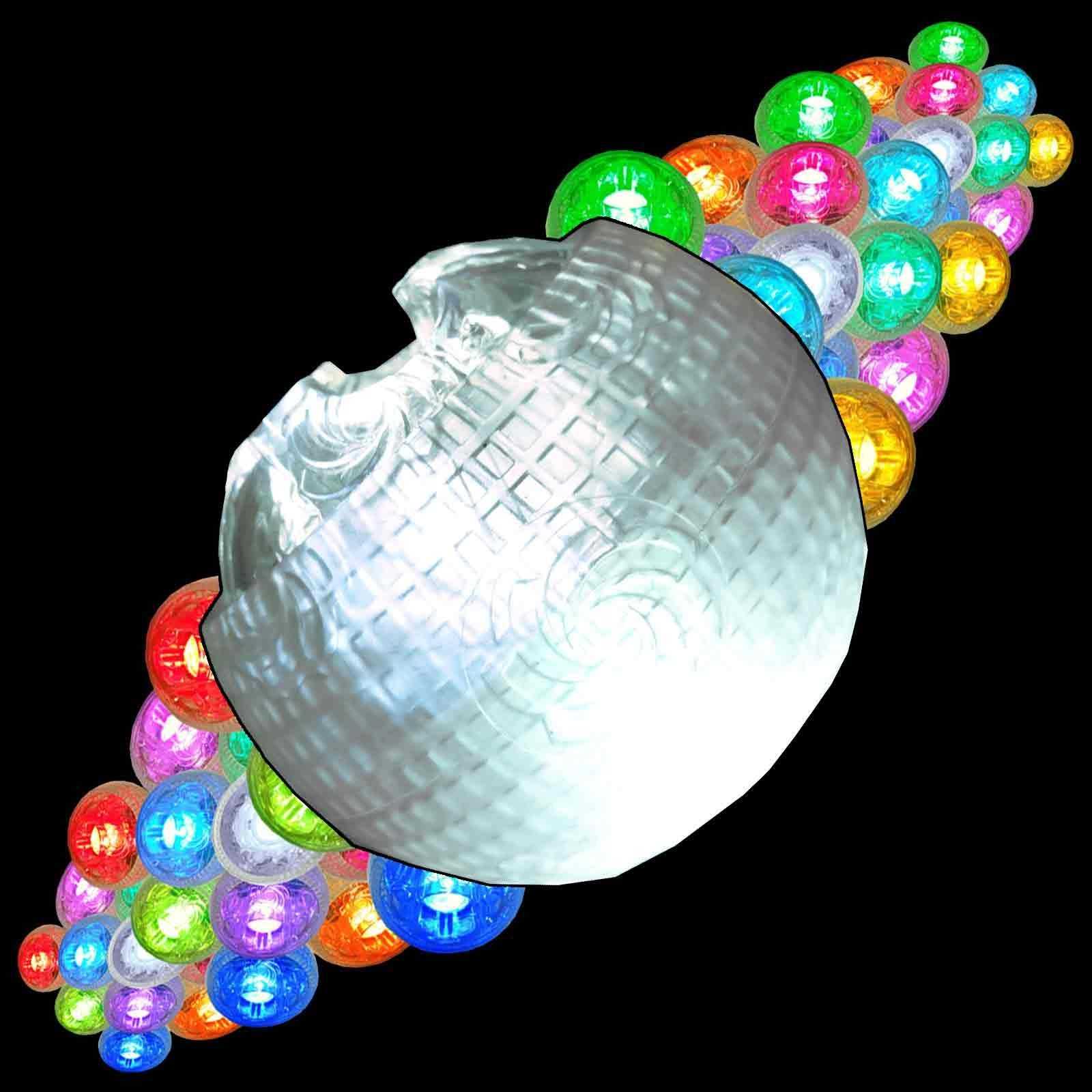Vortex Poi Sock Handle | Reflective Fabric Poi Pattern